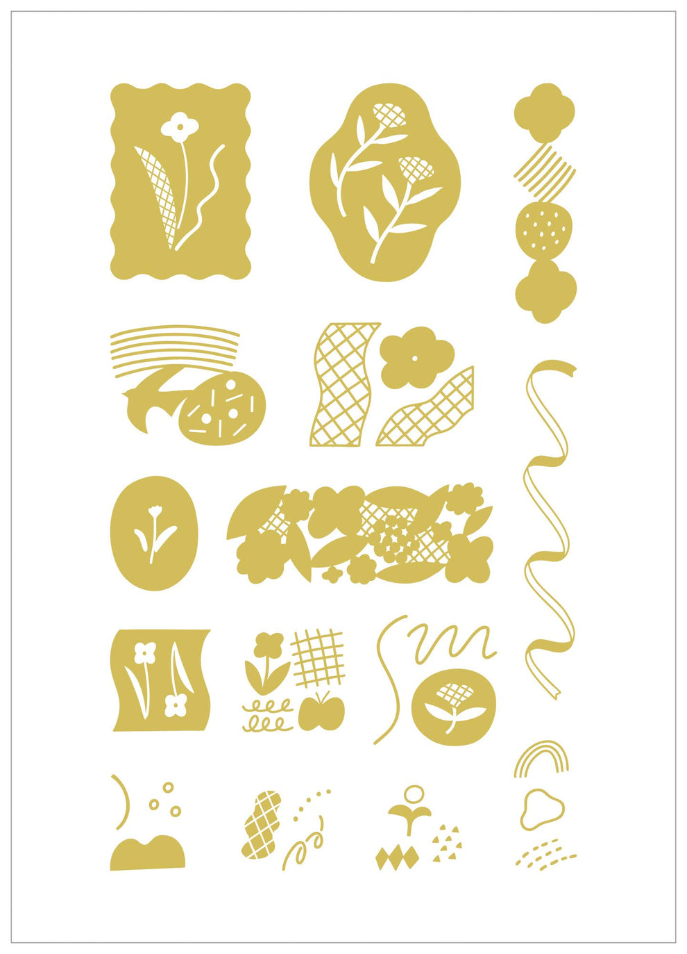 KITTA Washi Tape - Gold Foil - Humming – mt. fo'rest